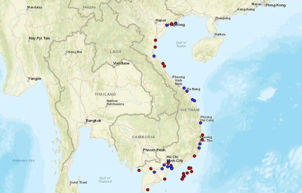Thailand Ports Map